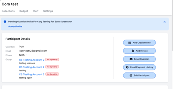 Adding an Invoice to an Individual Player