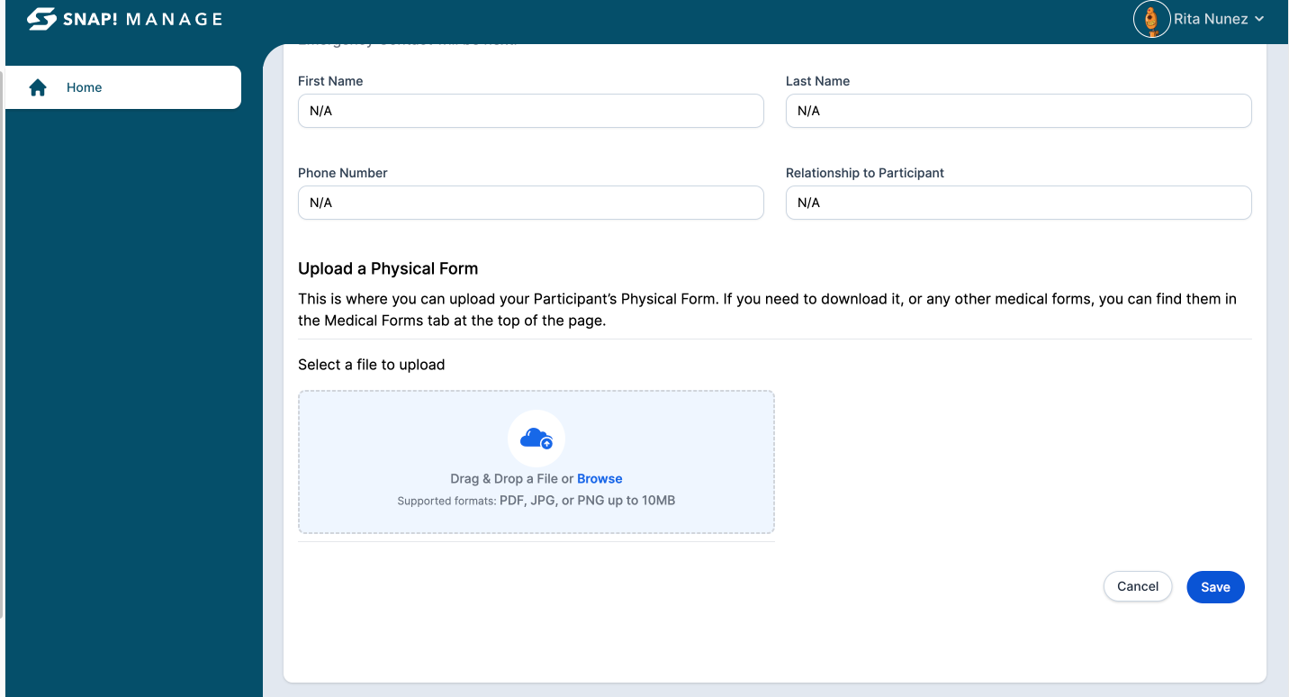How to upload a physical