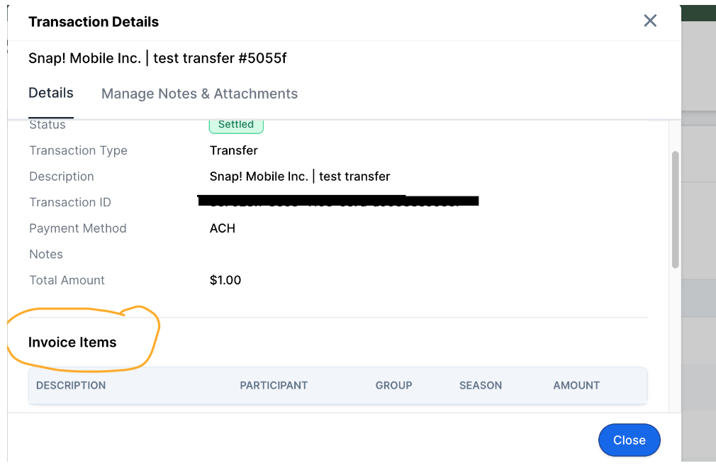 Reporting Invoices and Transactions