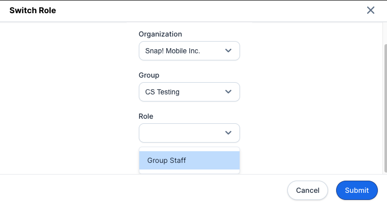 How to Switch Between Roles (Team Assistant to Parent)