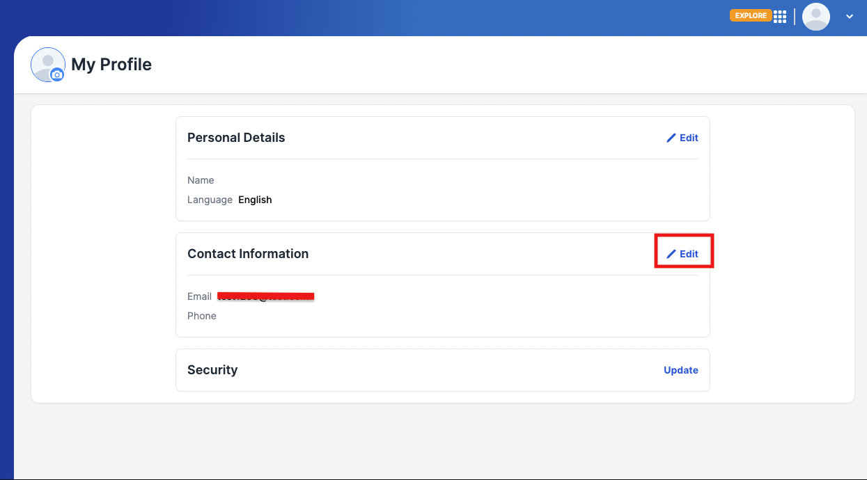 Updating Your Name, Email, and/or Phone Number for 2FA